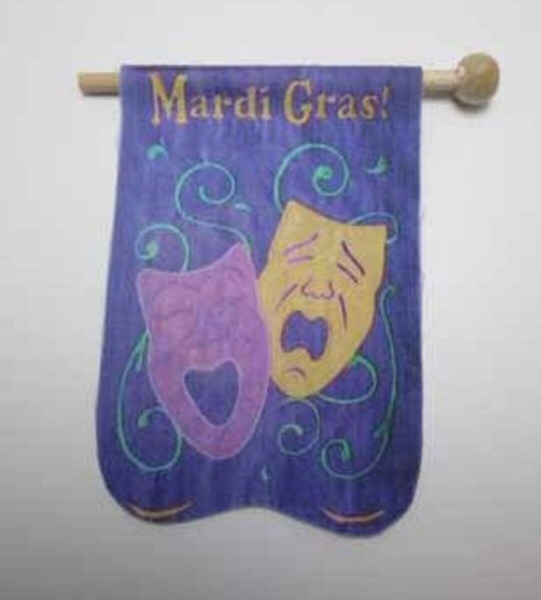 House Flag W/pole Dollhouse Miniature 1:12 Scale - Etsy