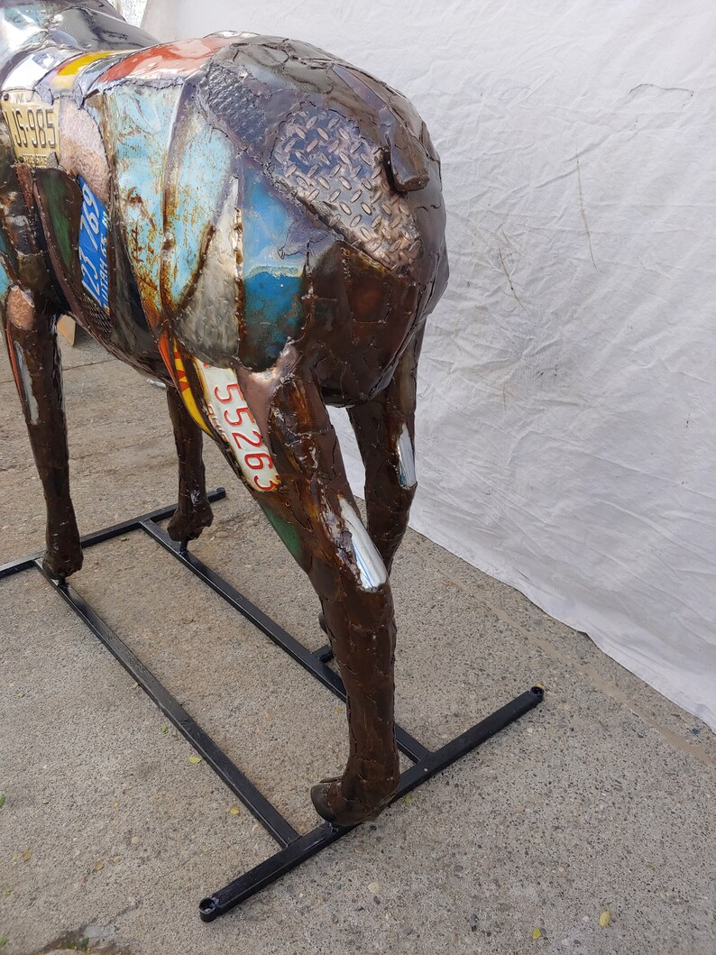 Custom Made to Order Reclaimed Metal Elk Sculpture by Jacob Novinger - Etsy