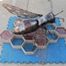 Custom Outdoor Metal Bee Sculpture With Honeycomb Made to Order by ...