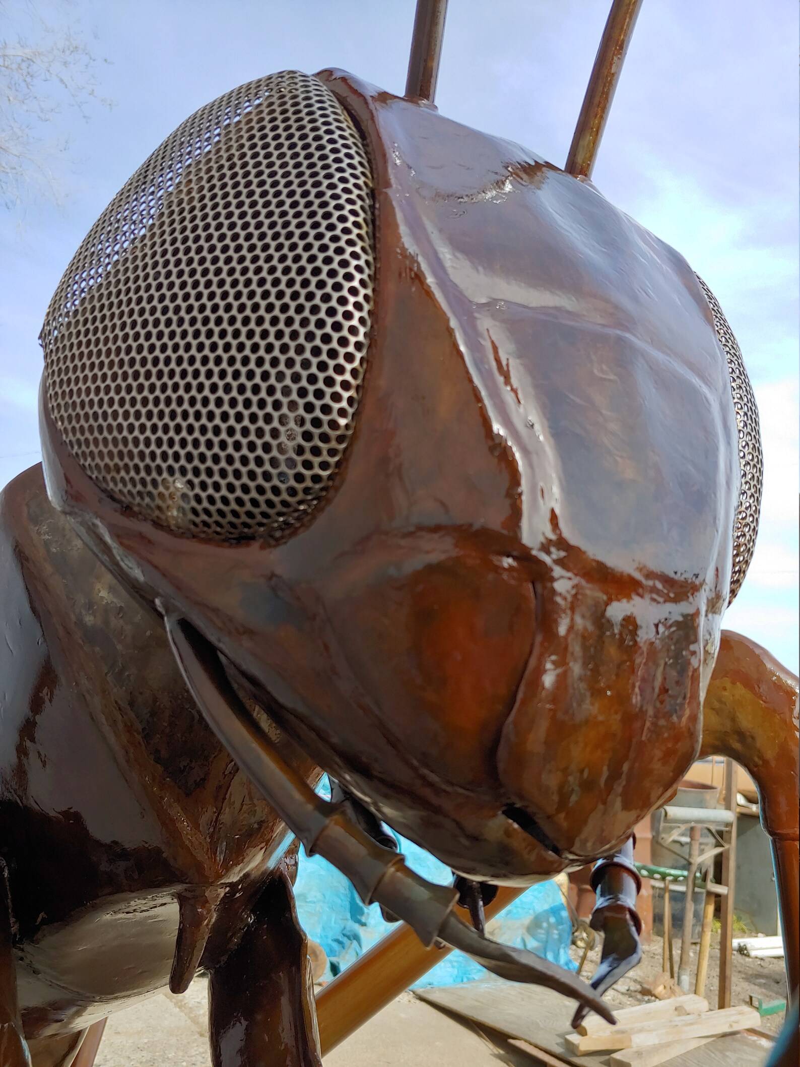 Custom Made Outdoor Metal Praying Mantis Sculpture Made to - Etsy