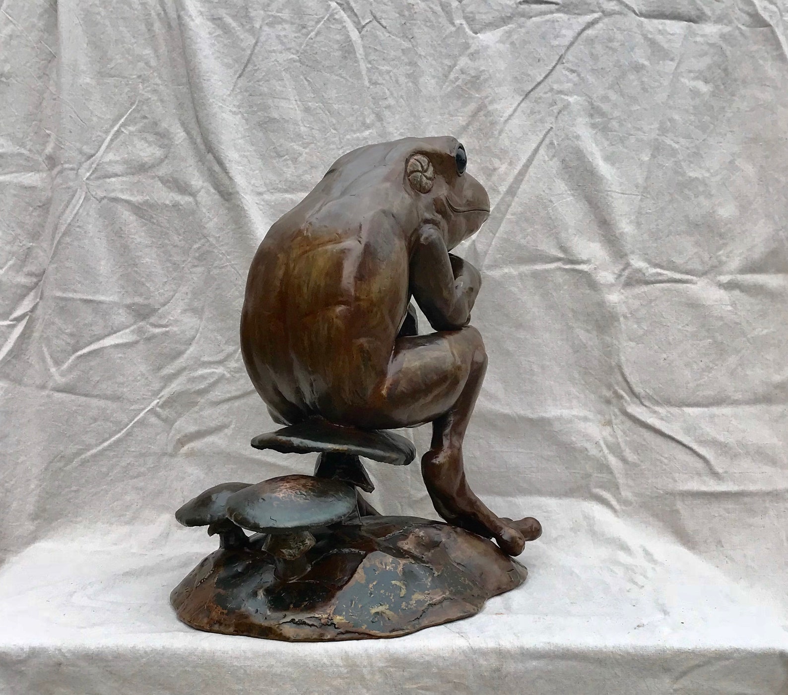 Custom Metal Art Garden Frog Sculpture - Made to Order - Etsy