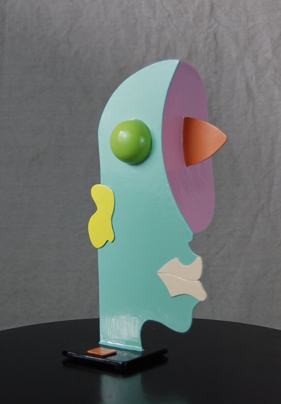 Small Metal Pop Art Painted Sculpture by Jacob Novinger - Etsy