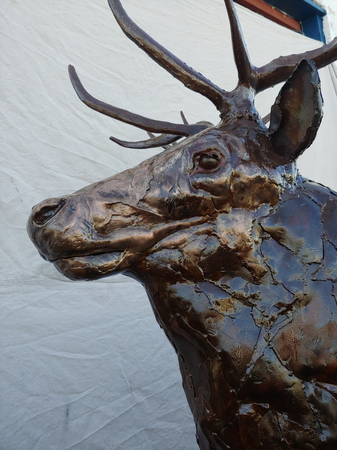 Custom Made to Order Reclaimed Metal Elk Sculpture by Jacob Novinger - Etsy