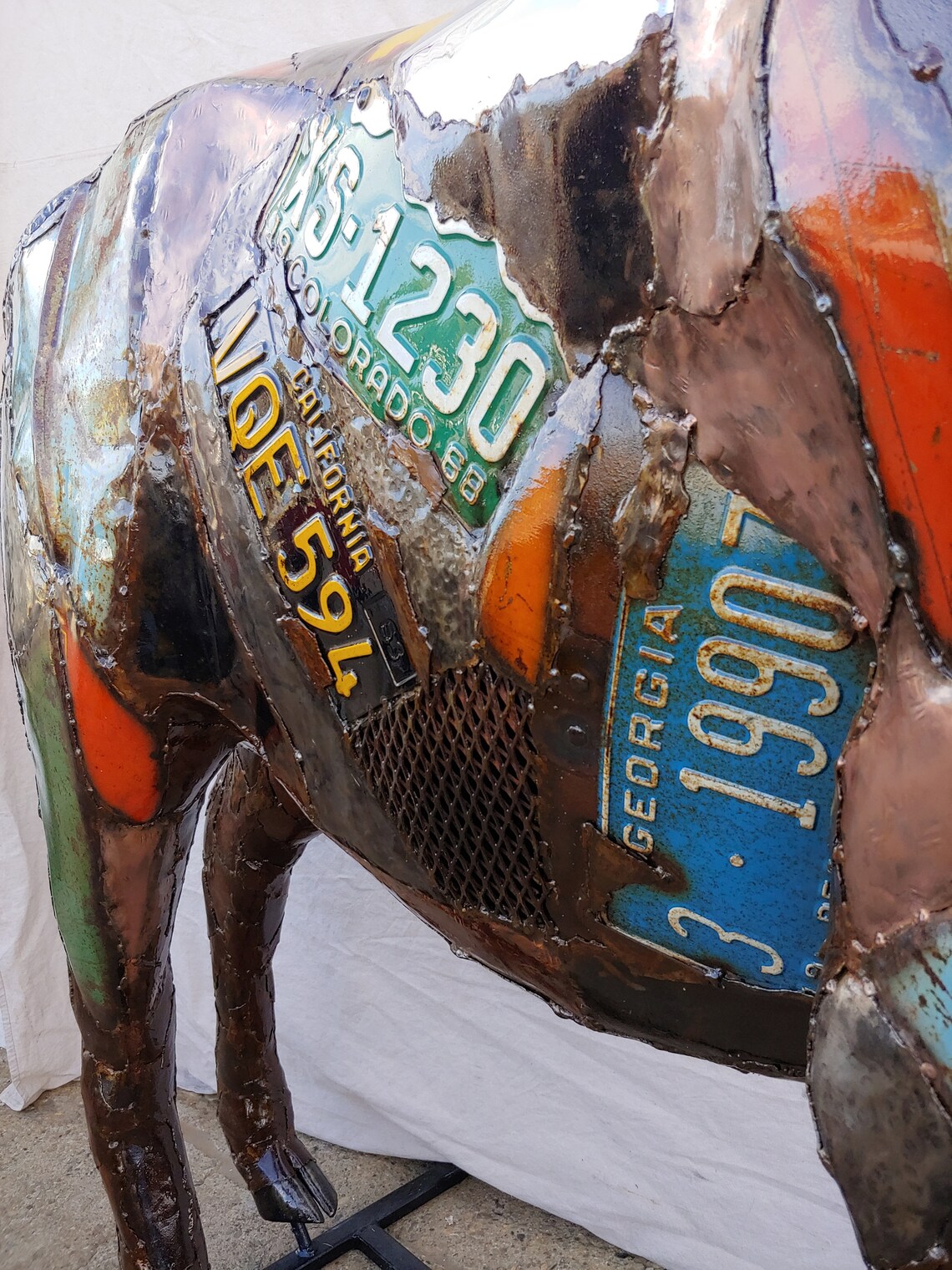 Custom Made to Order Reclaimed Metal Elk Sculpture by Jacob Novinger - Etsy