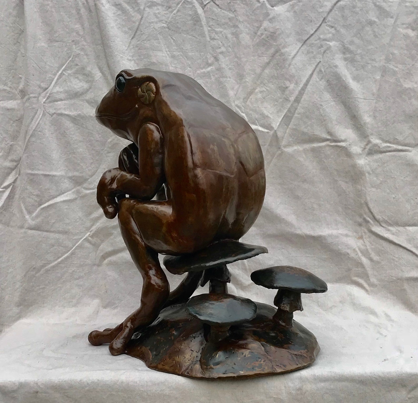 Custom Metal Art Garden Frog Sculpture - Made to Order - Etsy