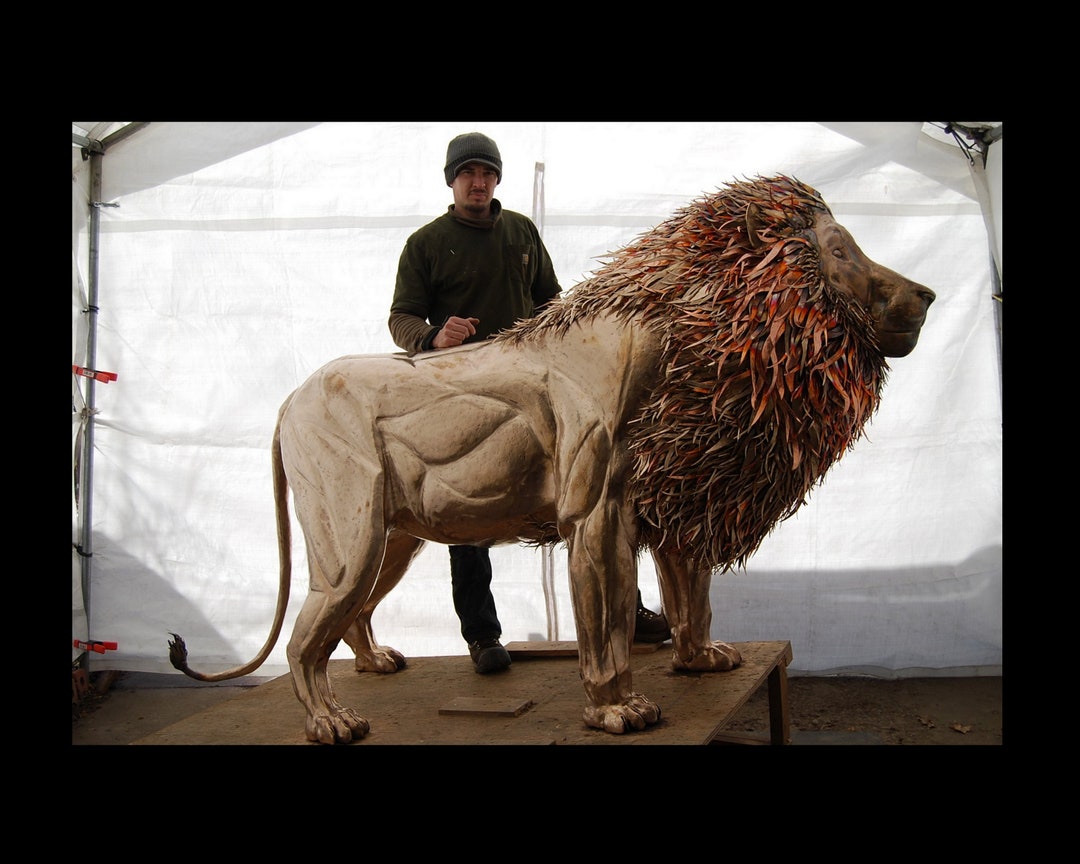 Made to Order Outdoor Large Customized Life-size Direct Bronze Lion ...
