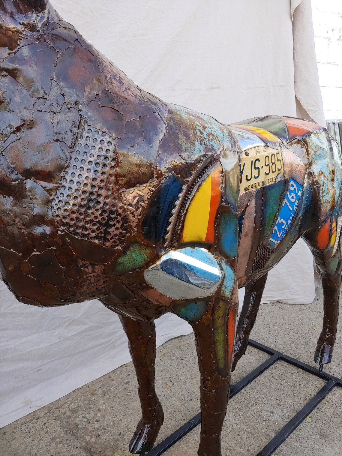 Custom Made to Order Reclaimed Metal Elk Sculpture by Jacob Novinger - Etsy