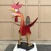 Colorful Outdoor Hand Painted Large Metal Art Rooster Chicken Sculpture ...