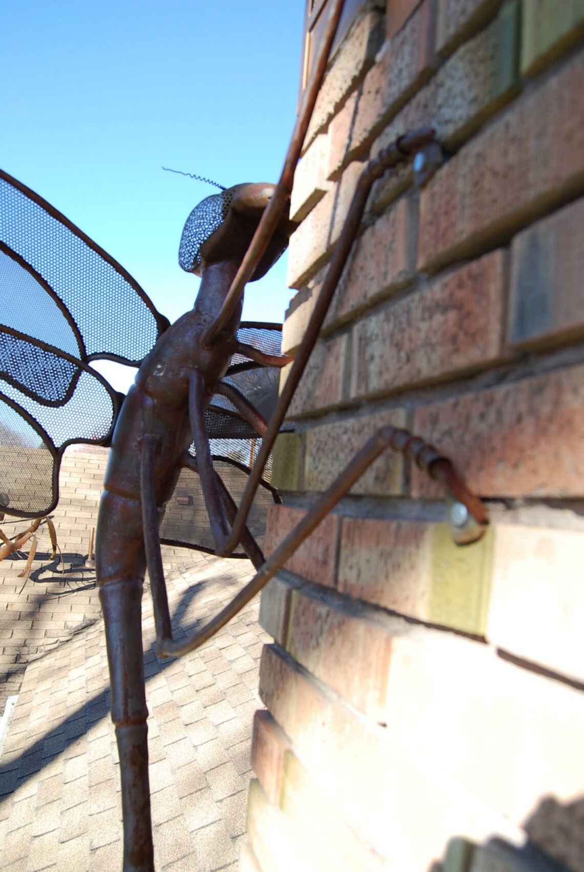 Made to Order Outdoor Metal Dragonfly Sculpture Custom Made by Jacob ...