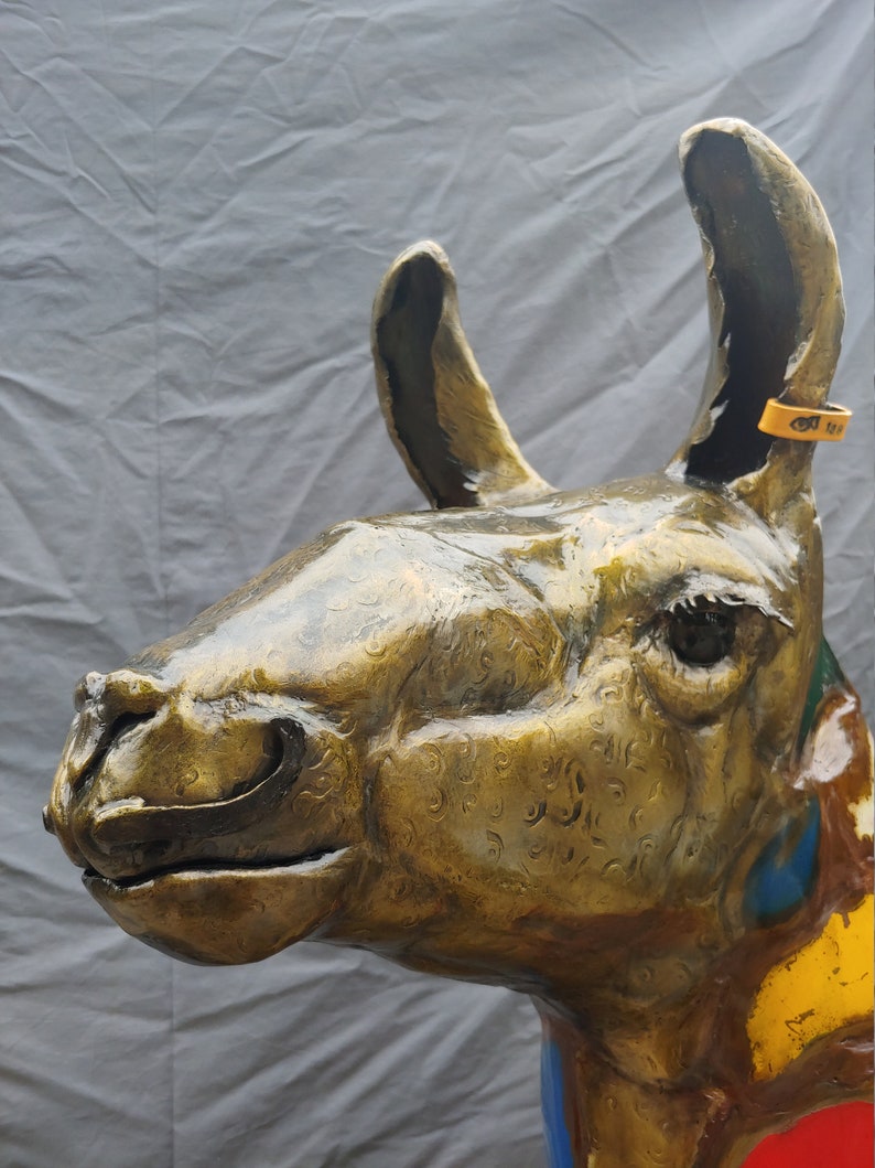 Made to Order Custom Life-size Llama Metal Art Sculpture Made Out of ...