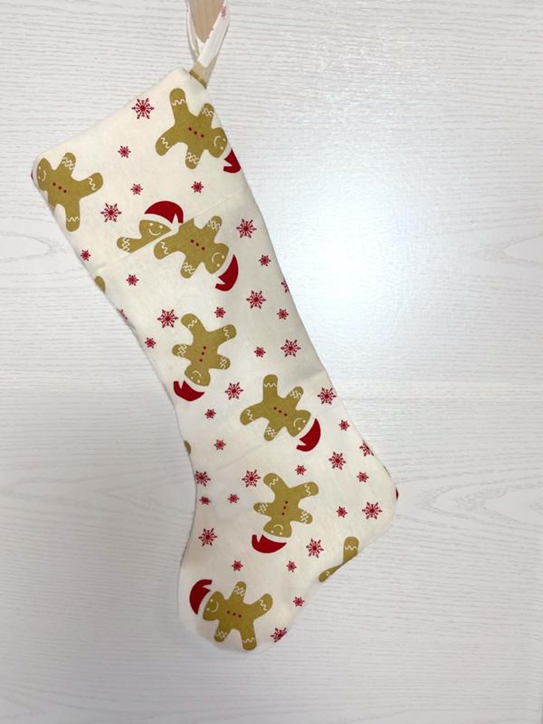 Gingerbread Man Christmas Stocking, Holiday Decor - Etsy