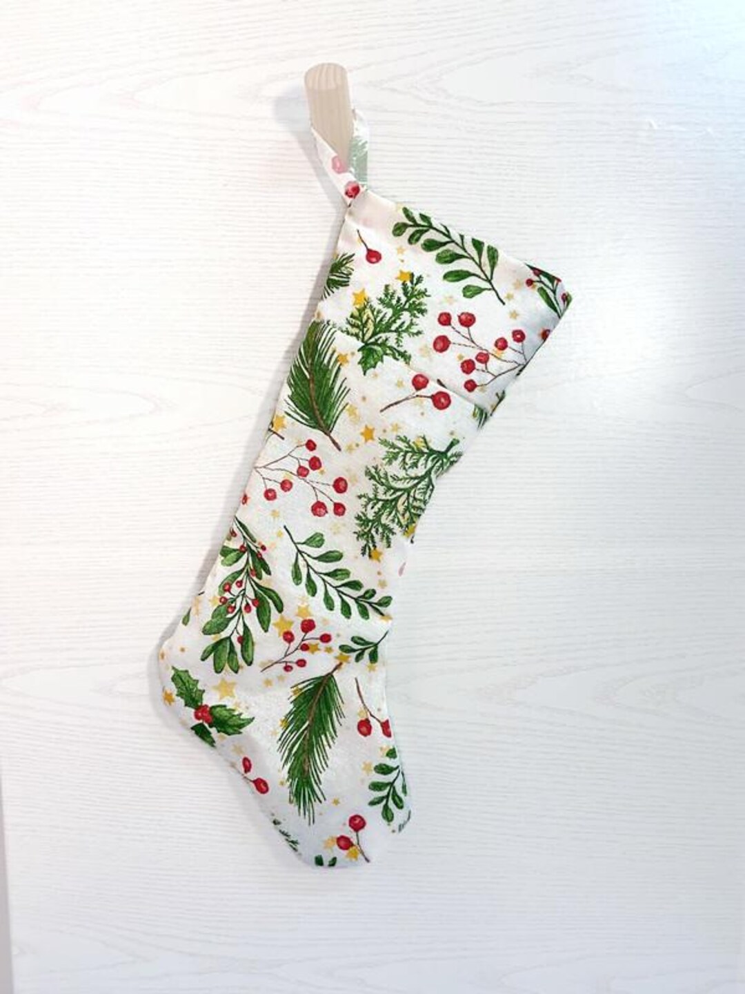 Christmas Holly and Mistletoe Stocking, Perfect Gift for Christmas ...