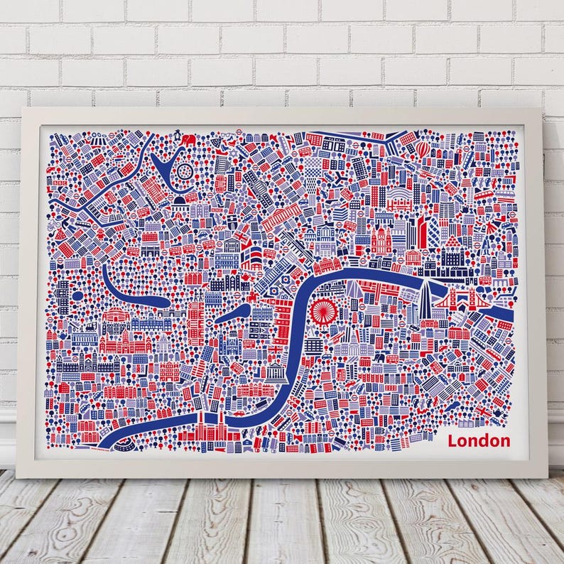 London Poster - Etsy