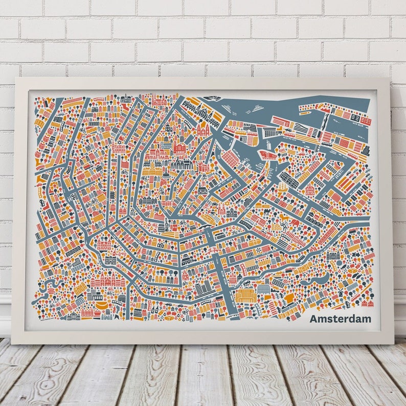Amsterdam Poster - Etsy