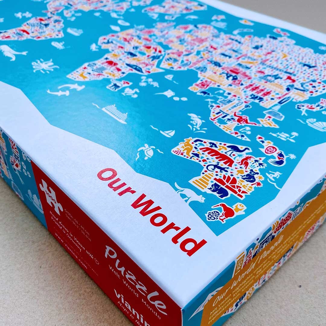 World Map Jigsaw Puzzle - Etsy