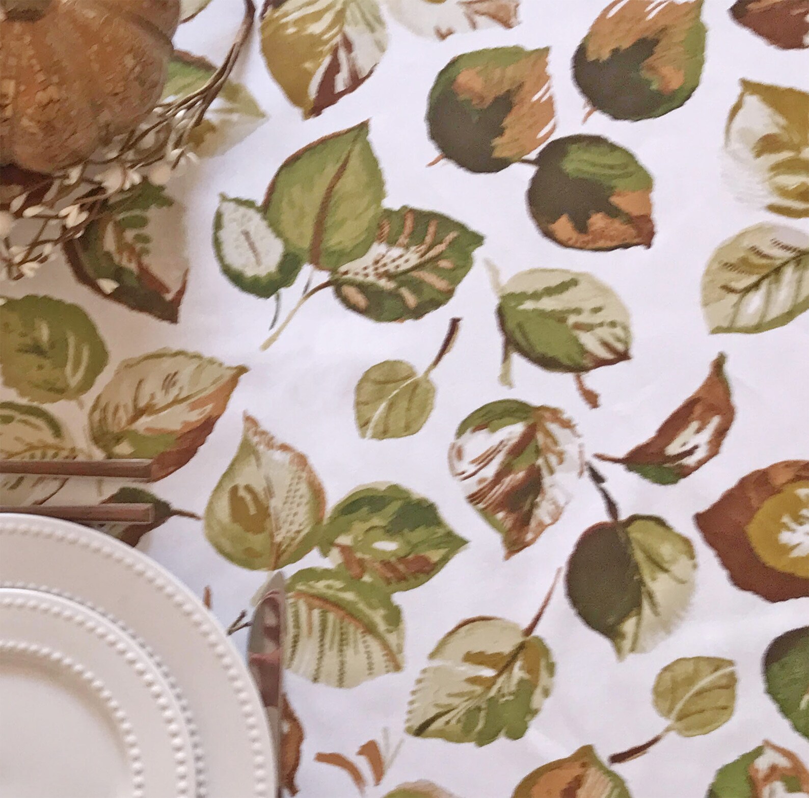 Stain Proof Wipe Clean Coated Tablecloth Hazelnut Round - Etsy