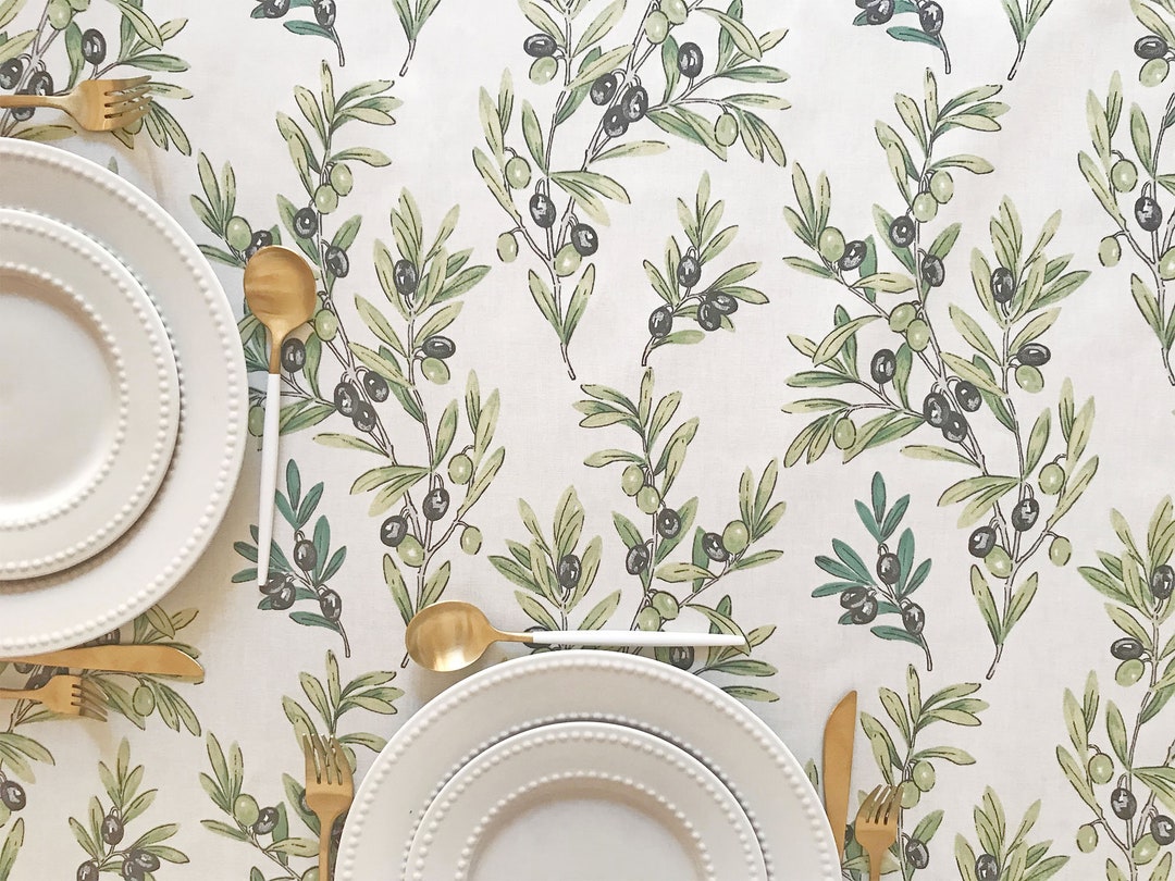 Round Square Rectangle or Oval French Coated Tablecloths- Stain Proof ...