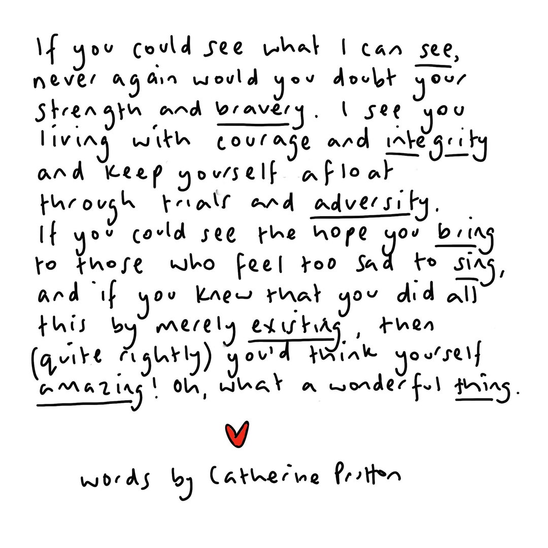 If You Could See What I Can See, Original Handwritten Poem Print - Etsy