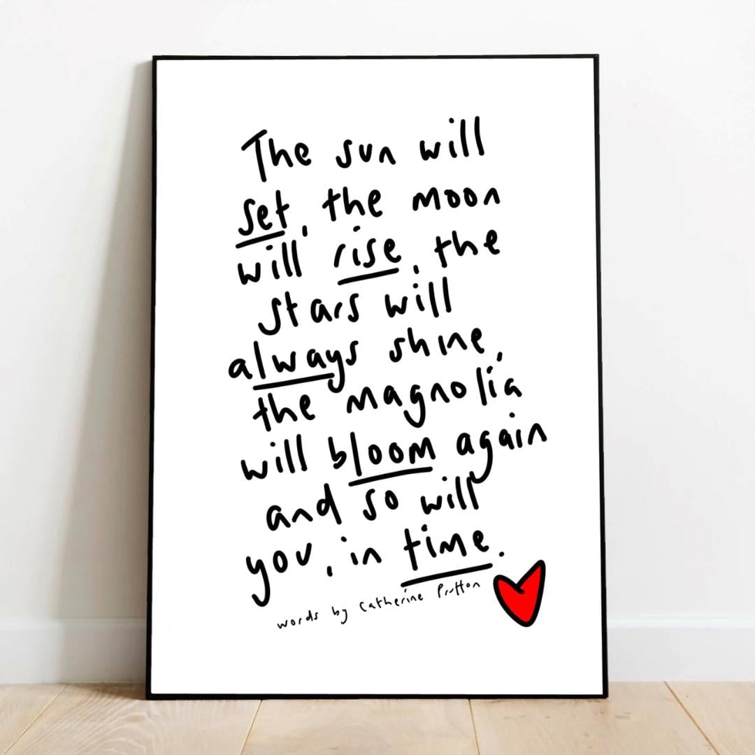 The Magnolia Will Bloom Again, Original Poem Handwritten Poem Print A4 ...