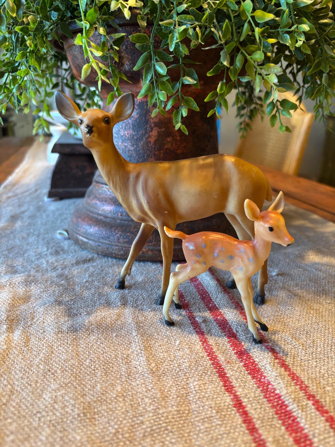 Vintage Breyer Deer Family Set, Doe and Fawn, Christmas Decor - Etsy
