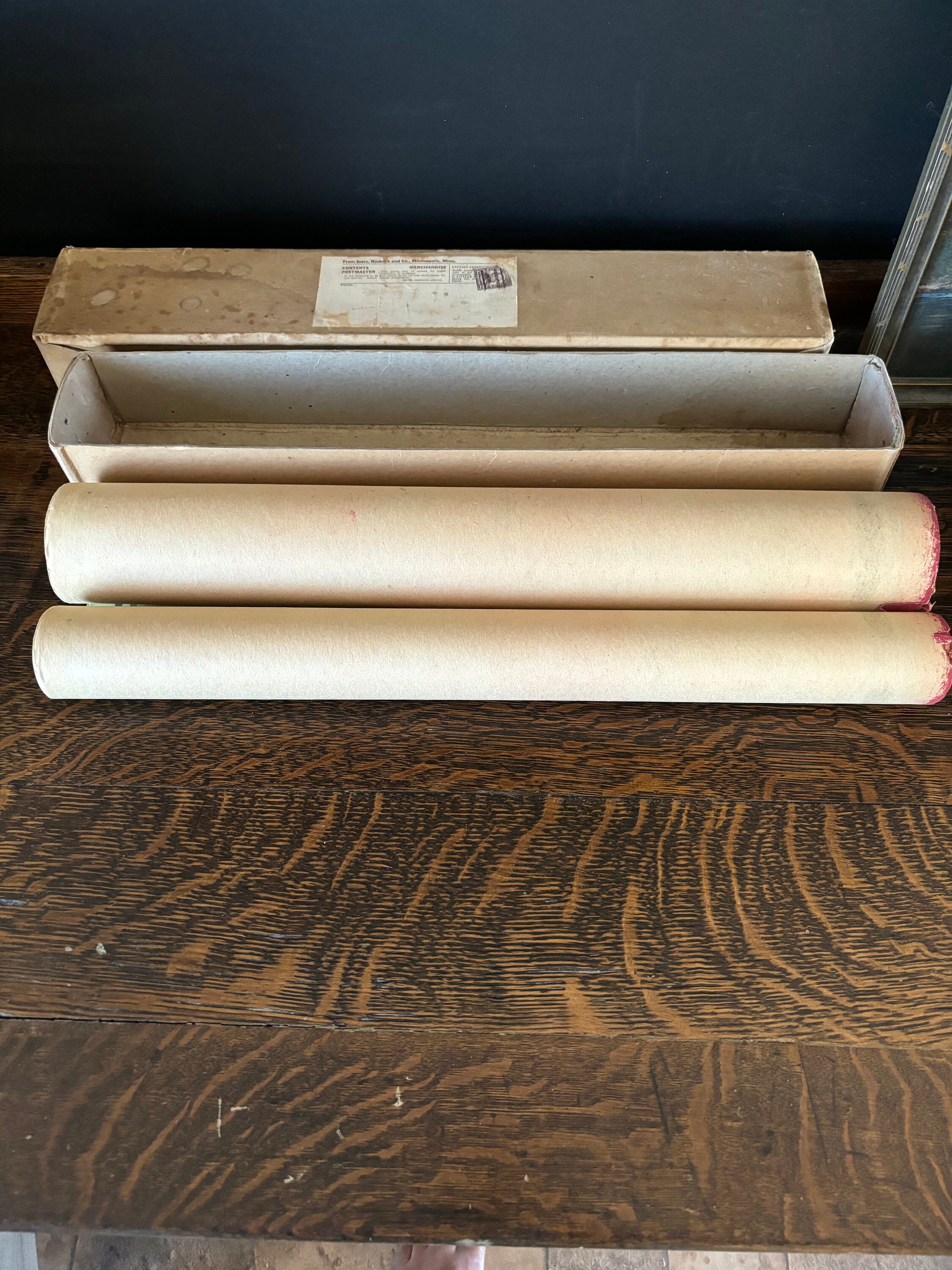 Antique Roll Cabbage Rose Border Wallpaper in Original Box. - Etsy