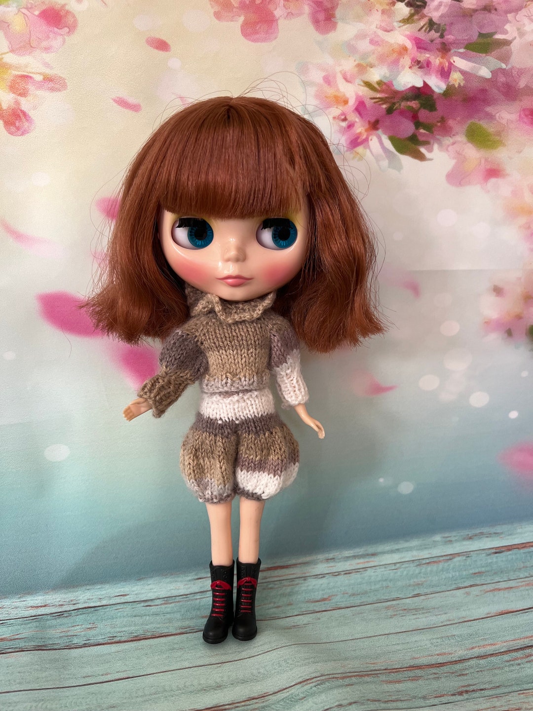 Knitted Pantaloon Shorts and Sweater Outfit to Fit Blythe Neo Dolls ...