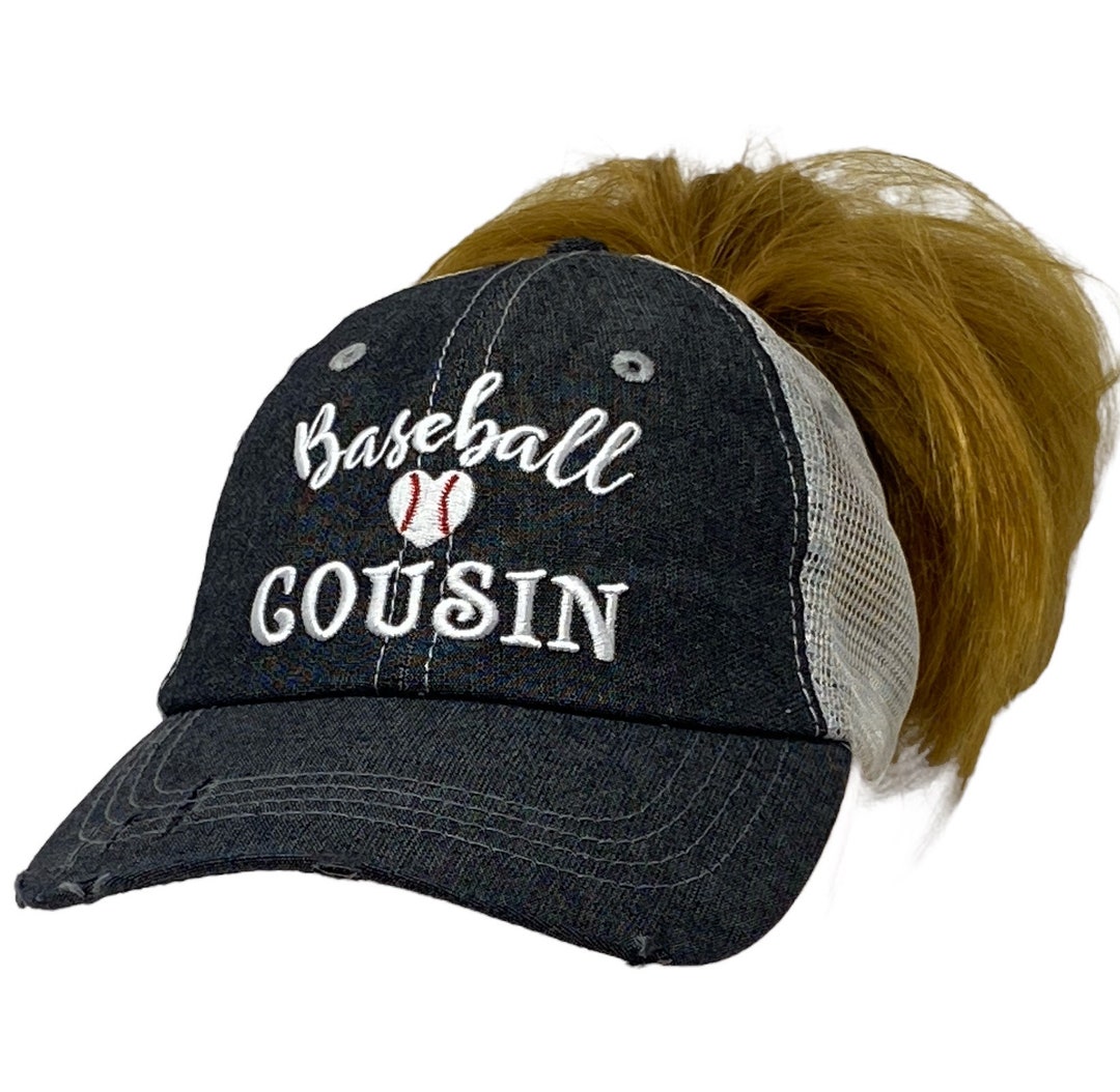Cocomo Soul Baseball Cousin Messy Bun High Ponytail Embroidered ...