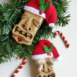 Christmas Tiki Tree Ornament Decoration, Hawaiian, Tropical, Polynesian ...