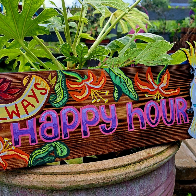 Cocktail Hour Sign - Etsy