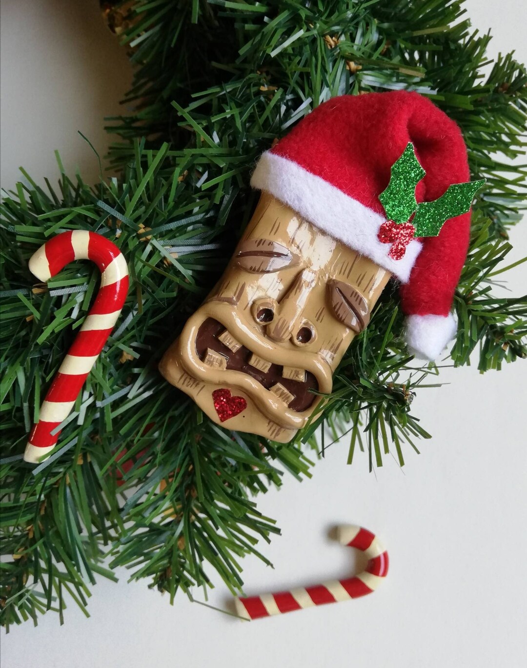 Christmas Tiki Tree Ornament Decoration, Hawaiian, Tropical, Polynesian ...