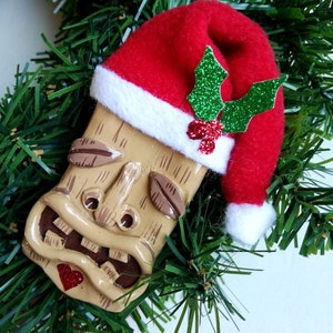 Christmas Tiki Tree Ornament Decoration, Hawaiian, Tropical, Polynesian ...