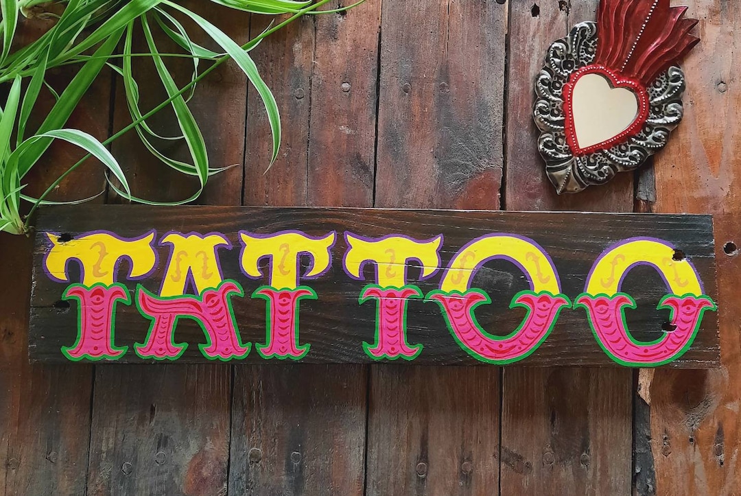 Hand Painted Traditional Tattoo Signwriting Sign Fun Fair Decoration ...