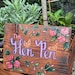 Hand Painted Chicken Coop Sign, the Hen Pen, Poultry, Back Garden Hens ...