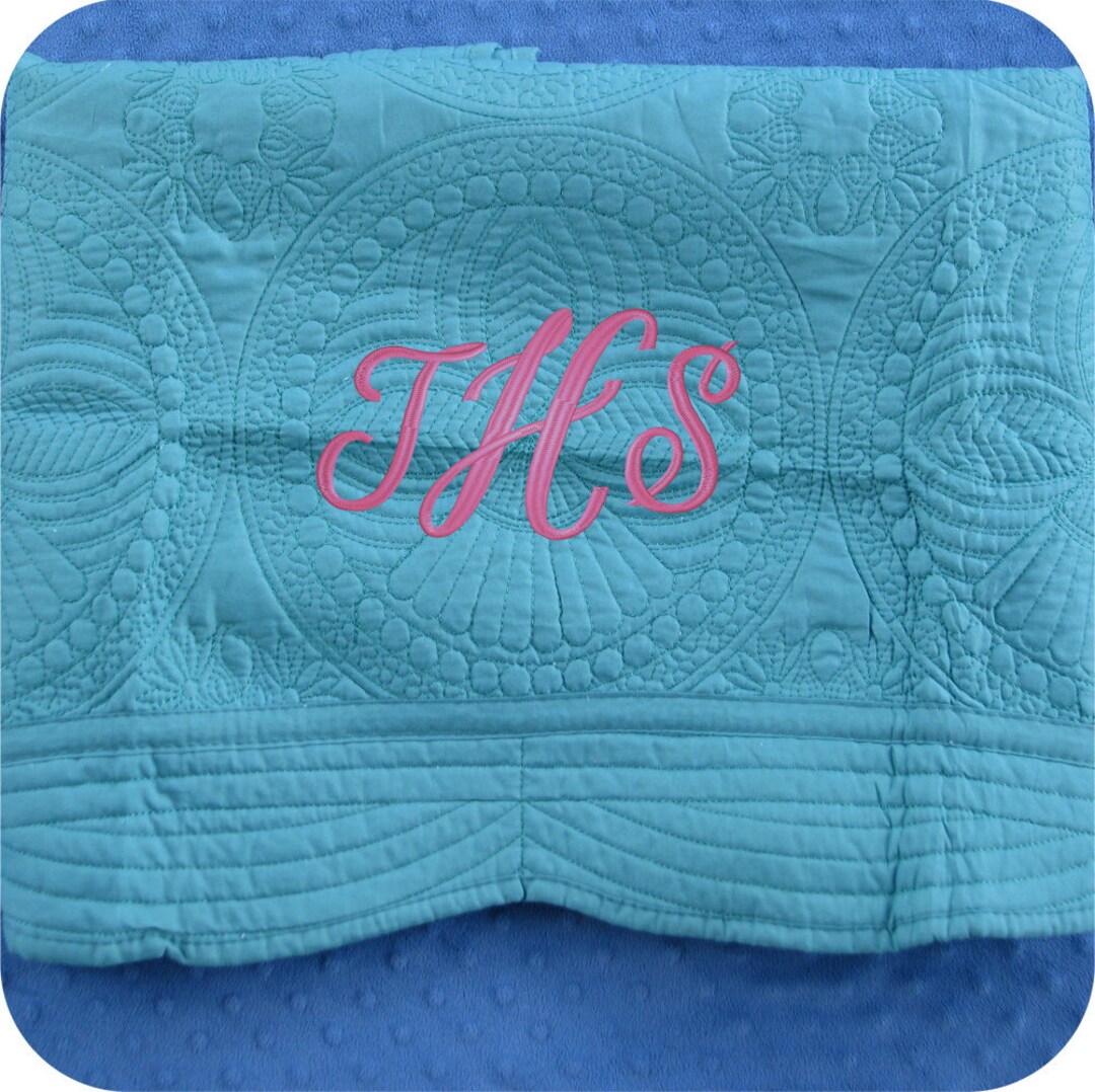 Monogrammed Baby Quilts, Personalized Baby Blanket, Monogrammed Baby ...