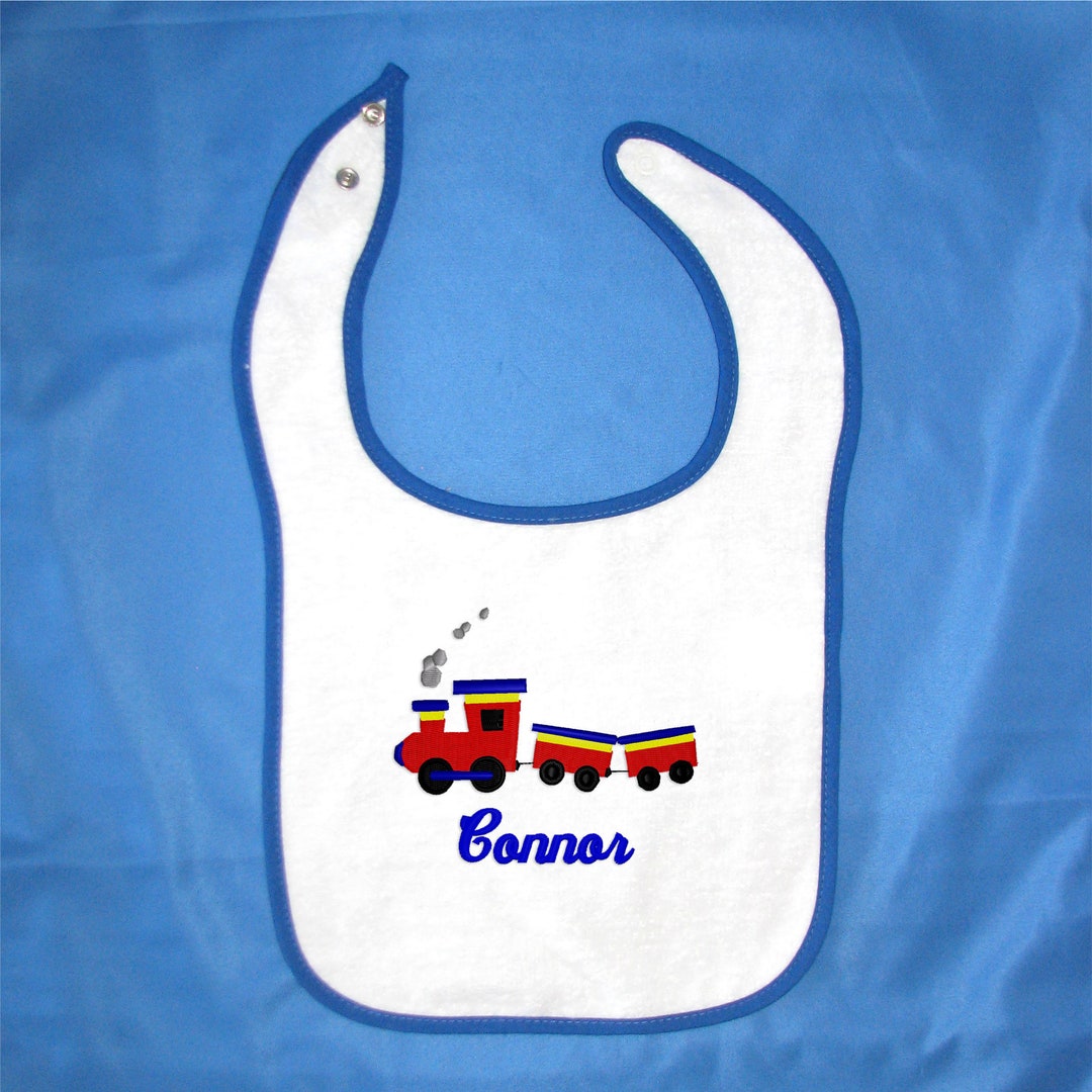 Monogrammed Baby Boy Bibs for New Baby Gifts, Personalized Baby Girl ...