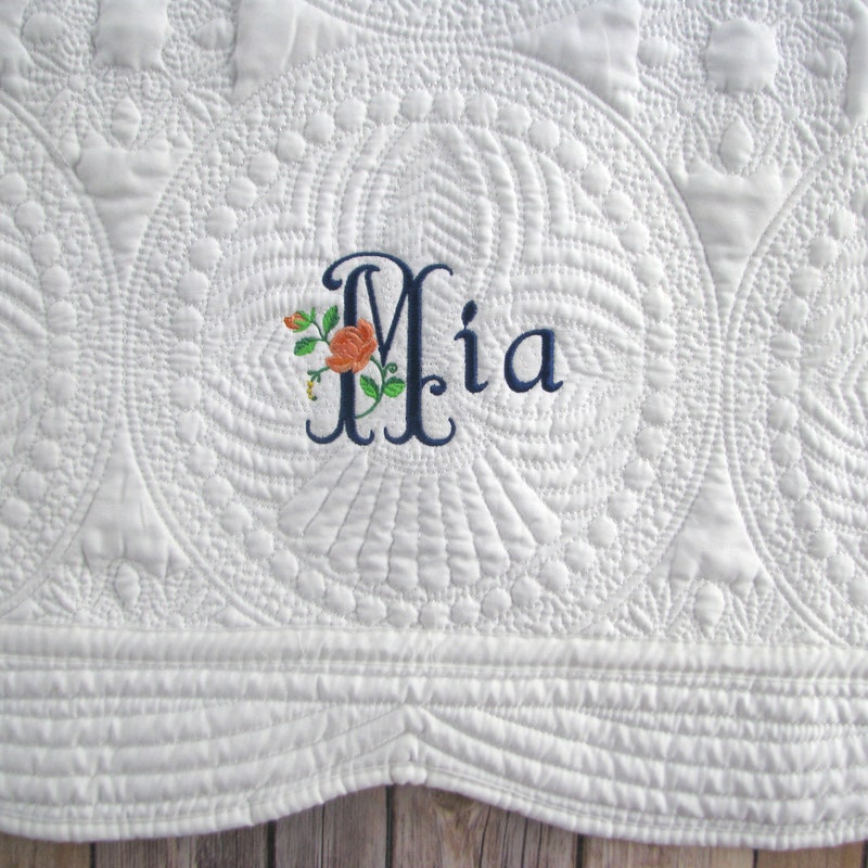 Monogrammed Quilt - Etsy