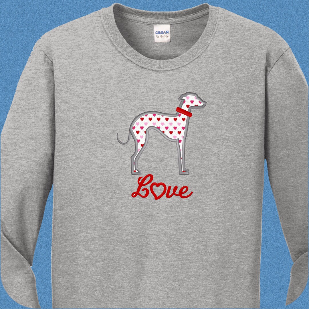 Italian Greyhound Shirts Applique, Greyhound Gifts for Dog Lovers ...