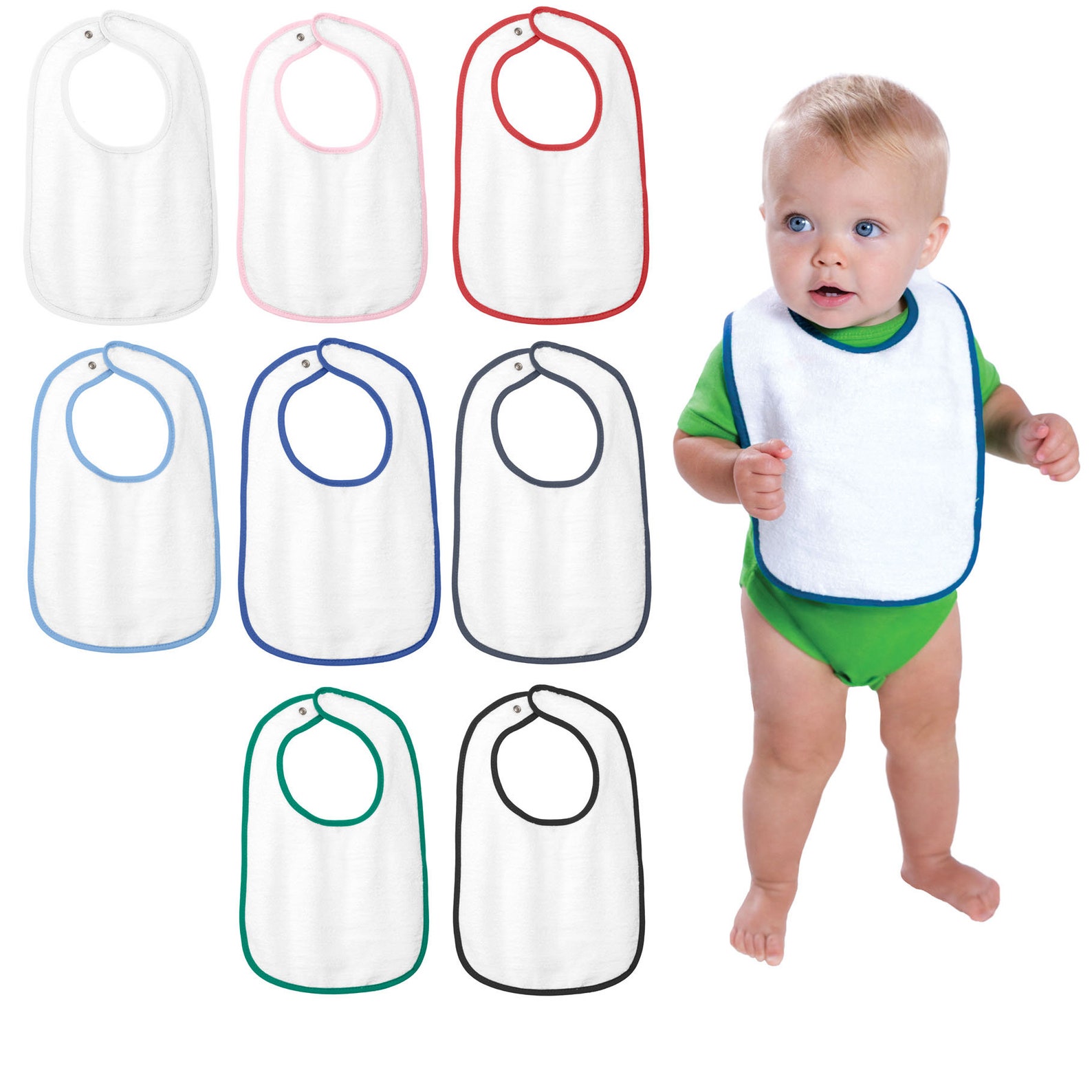 Monogrammed Baby Boy Bibs for New Baby Gifts Personalized - Etsy