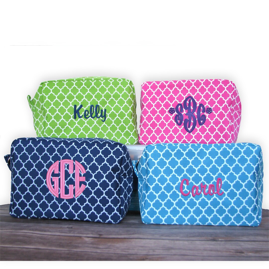 Personalized Toiletry Bag Graduation Gifts for Her, Monogram Makeup Bag ...