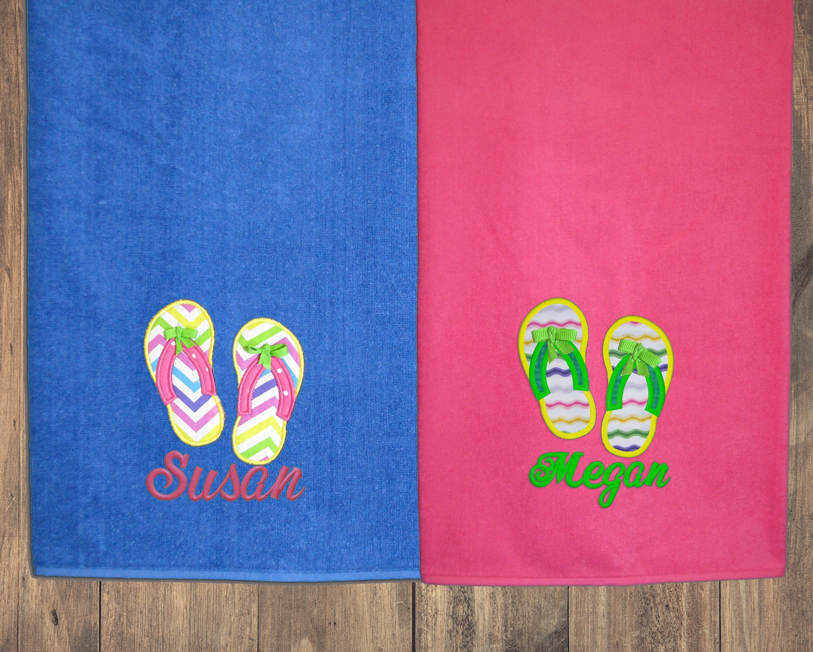 Large Personalized Flip Flops Beach Towel for Kids or Adults - Etsy