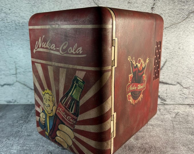 Nuka Cola Custom Painted 6 Can Mini Fridge - Etsy