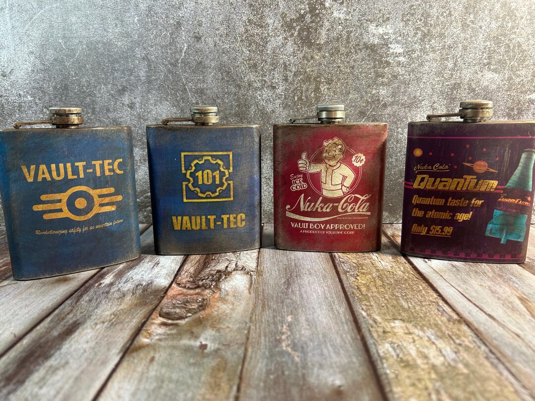 Custom Flask Fallout Vault Tec 101 Nuka Cola Quantum - Etsy