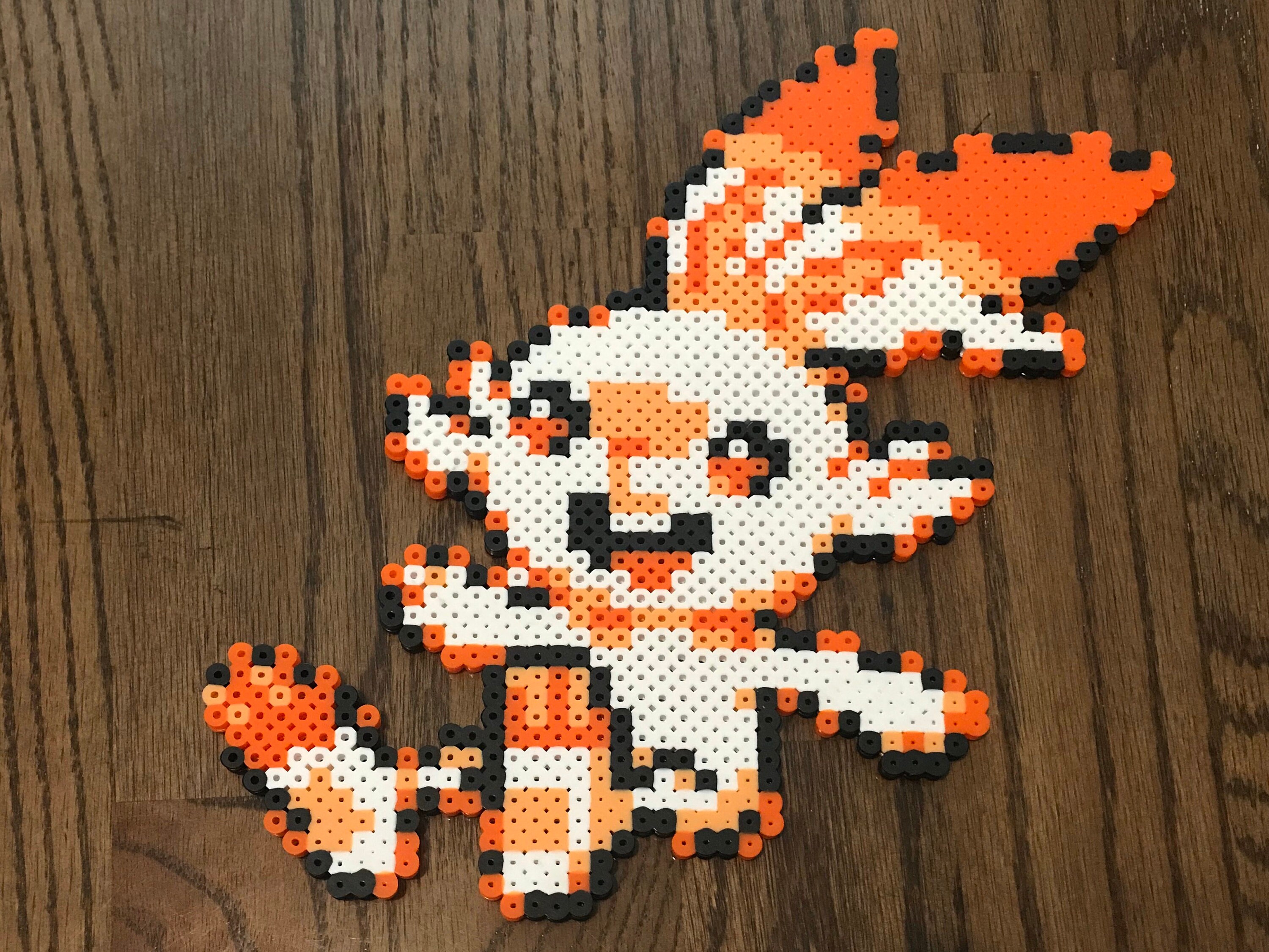 Pokemon Sword and Shield Perler Bead Art Scorbunny Grookey | Etsy