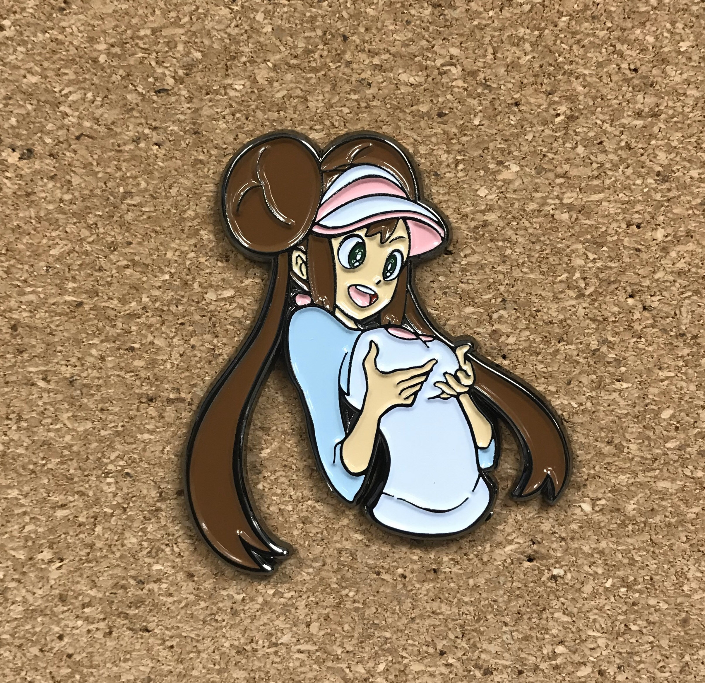 Sexy Pokemon Trainer Rosa Nintendo Custom Made Pin Brooch Etsy