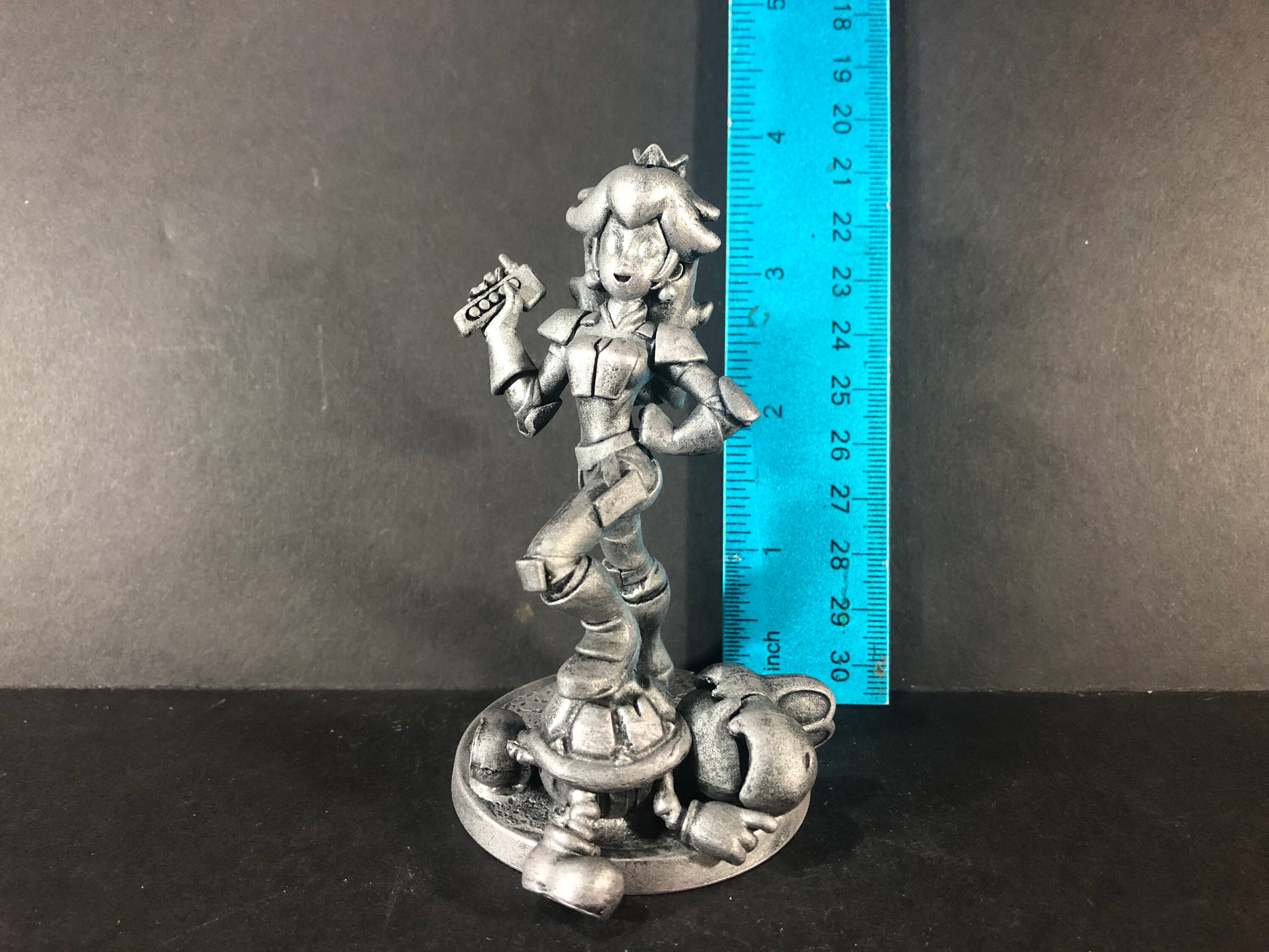 Space Peach Taking Care of Dry Bones Custom Amiibo Figure - Etsy