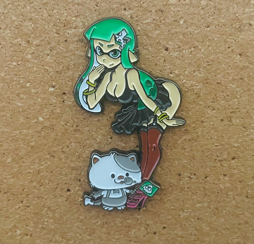 Sexy Inkling Black Dress Custom Made Pin Brooch Lapel Hard Enamel - Etsy