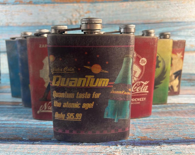 Custom Flask Fallout Vault Tec 101 Nuka Cola Quantum - Etsy