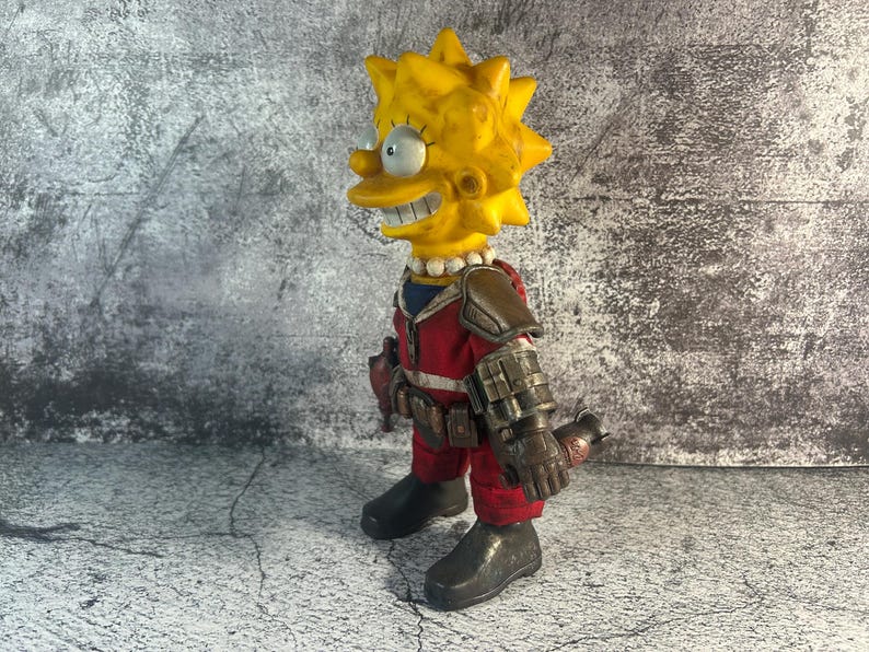 Fallout Style Lisa Simpson Plush Figure Nukaworld Nuka Cola Custom. - Etsy