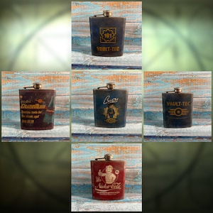 Custom Flask Fallout Vault Tec Lucy Nuka Cola Quantum 101 - Etsy