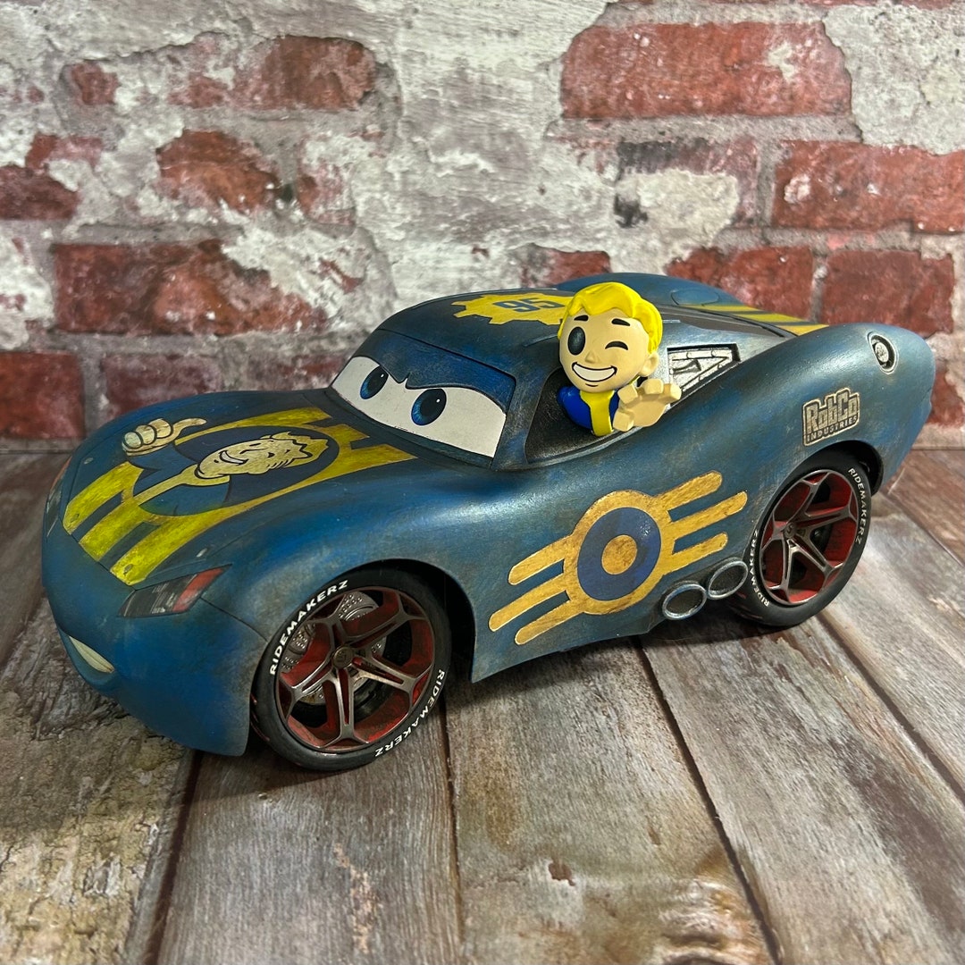 Vault Boy Lightning Mcqueen Custom Fallout Paintjob Cars - Etsy